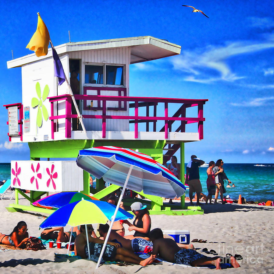 Iconic Lifeguard Station Photograph by Dieter Lesche