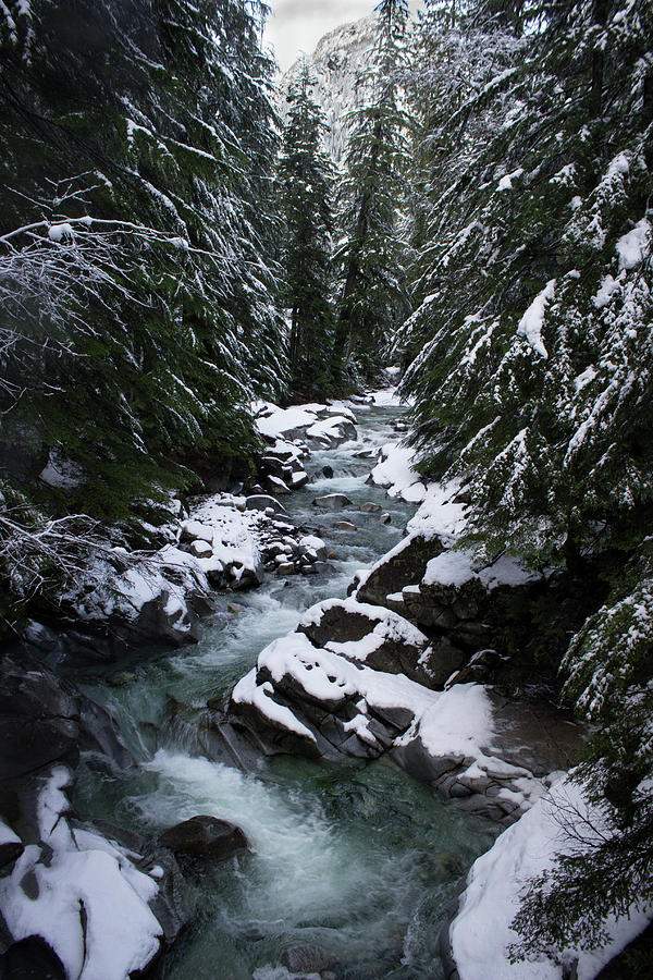 Icy River Photograph by Brittany Bredehoeft - Fine Art America