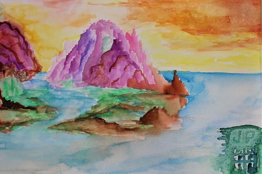 Imaginary Island Painting by JP Morris - Pixels