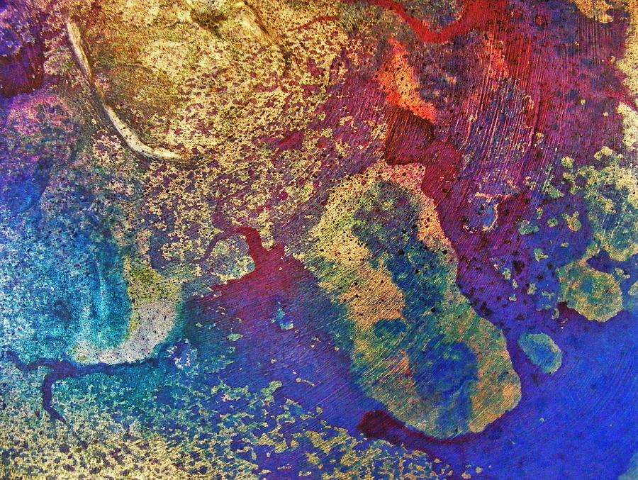 Ink Puddles Painting by Darla J Bower Oder | Fine Art America