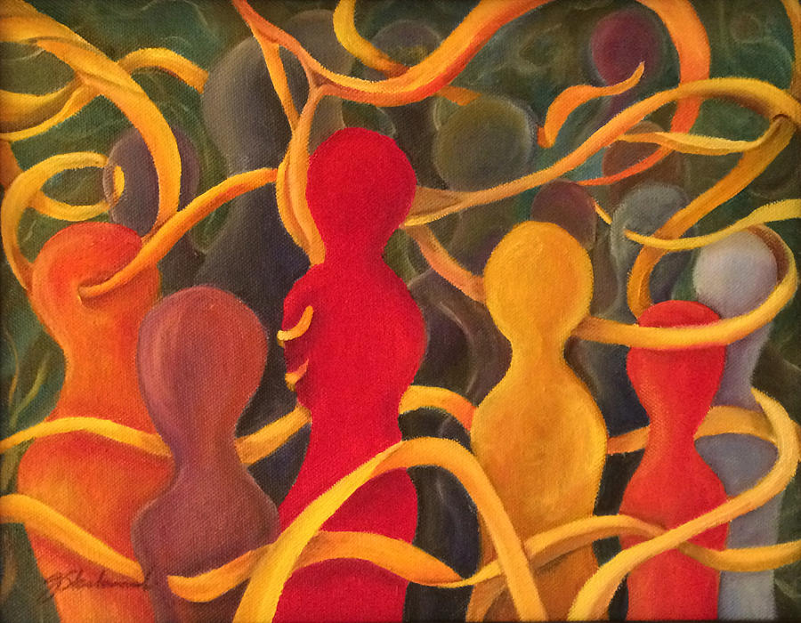 Interwoven Painting by Jackie Stacharowski - Fine Art America