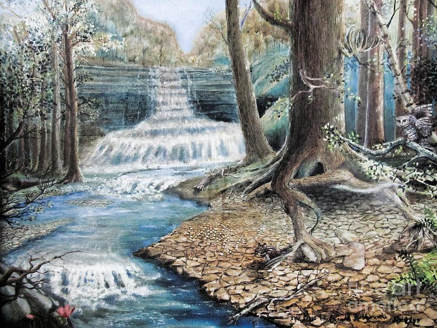 Java Falls Painting by Gerald Ziolkowski - Fine Art America