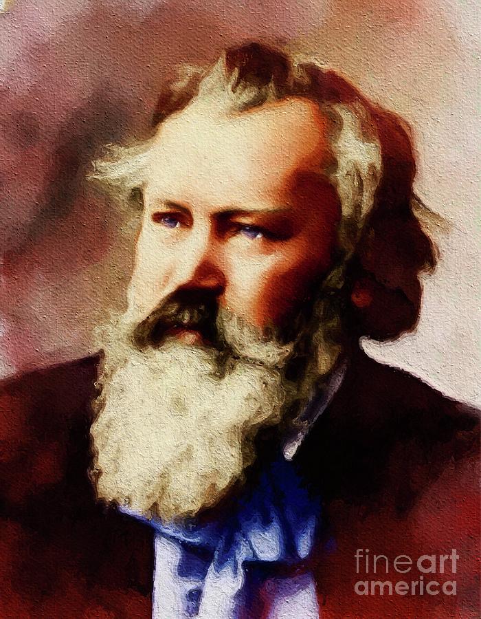Johannes Brahms, Famous Composer Painting by Esoterica Art Agency - Pixels