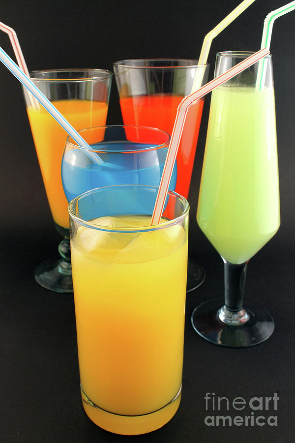 Juice of soda of different colors Photograph by Daniel Ghioldi - Pixels