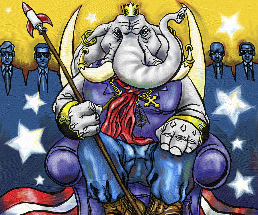 King George Painting by Baird Hoffmire