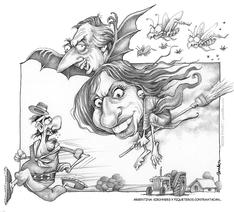 KIrchners Counterattack Drawing by Caricatures By PONTET - Fine Art America