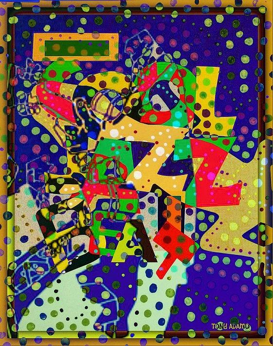 Kool Jazz Beat Digital Art By Tony Adamo Fine Art America