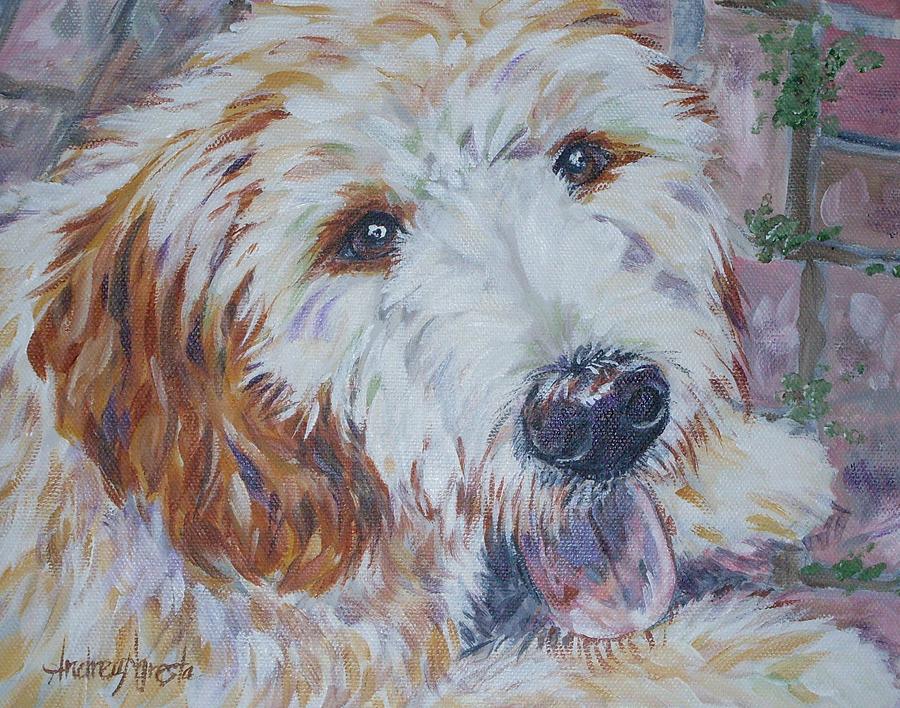 Labradoodle Painting by Andrea Agresta - Fine Art America
