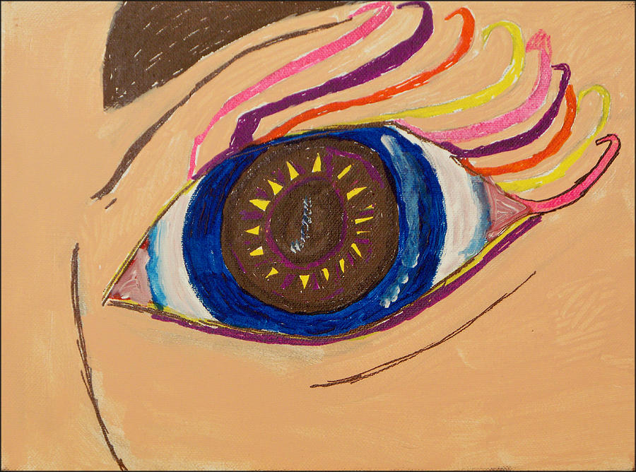 Left Eye Painting by Jennifer Bentrim - Fine Art America