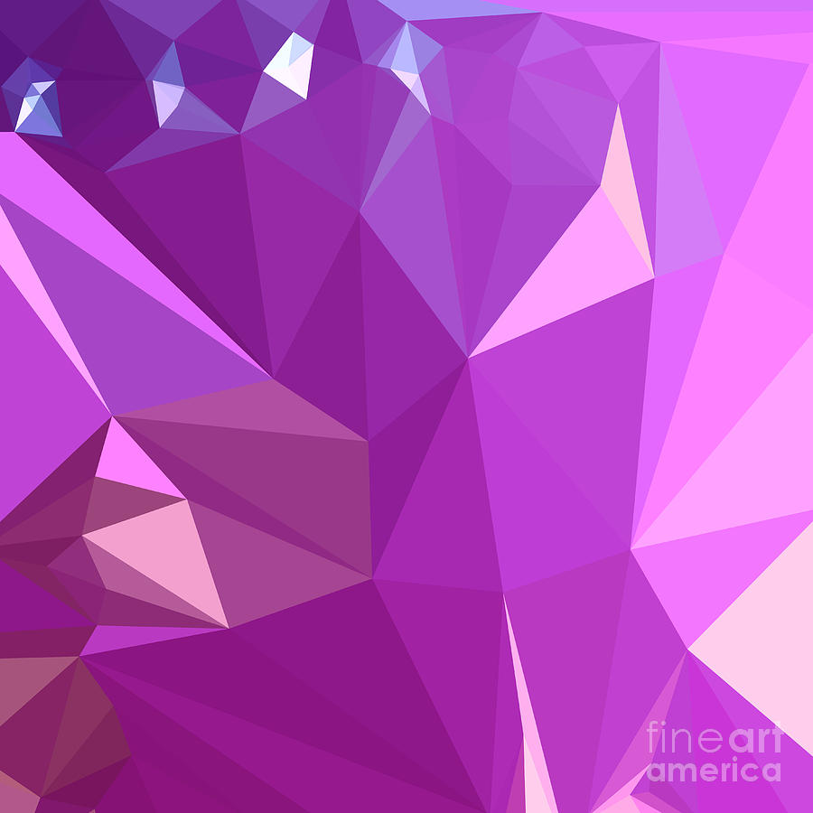 Light Medium Orchid Purple Abstract Low Polygon Background Digital Art ...
