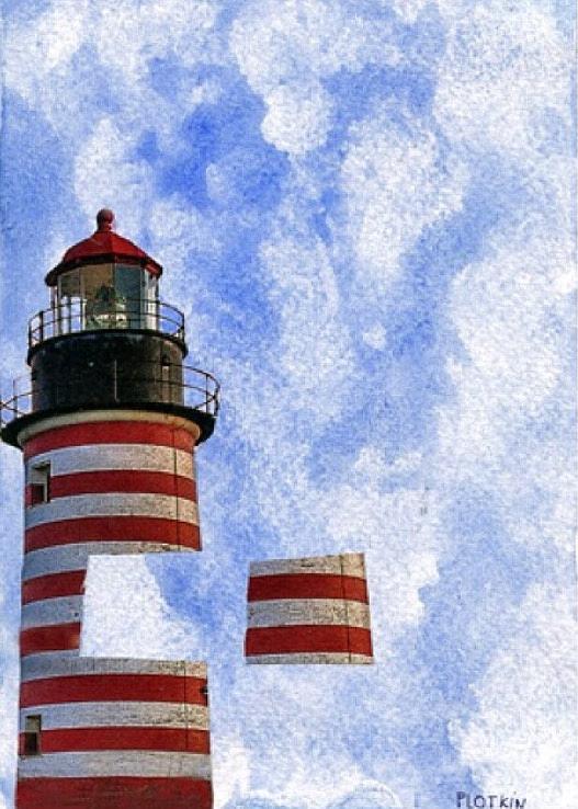 Lighthouse Painting by Jonathan Plotkin - Fine Art America