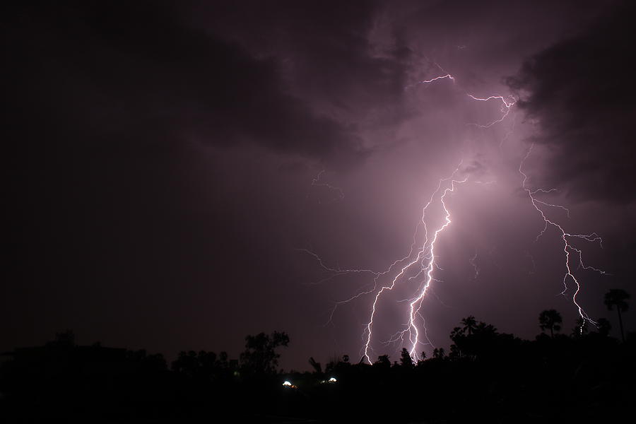 Lightning Photograph by Prasanna Raghavan - Fine Art America