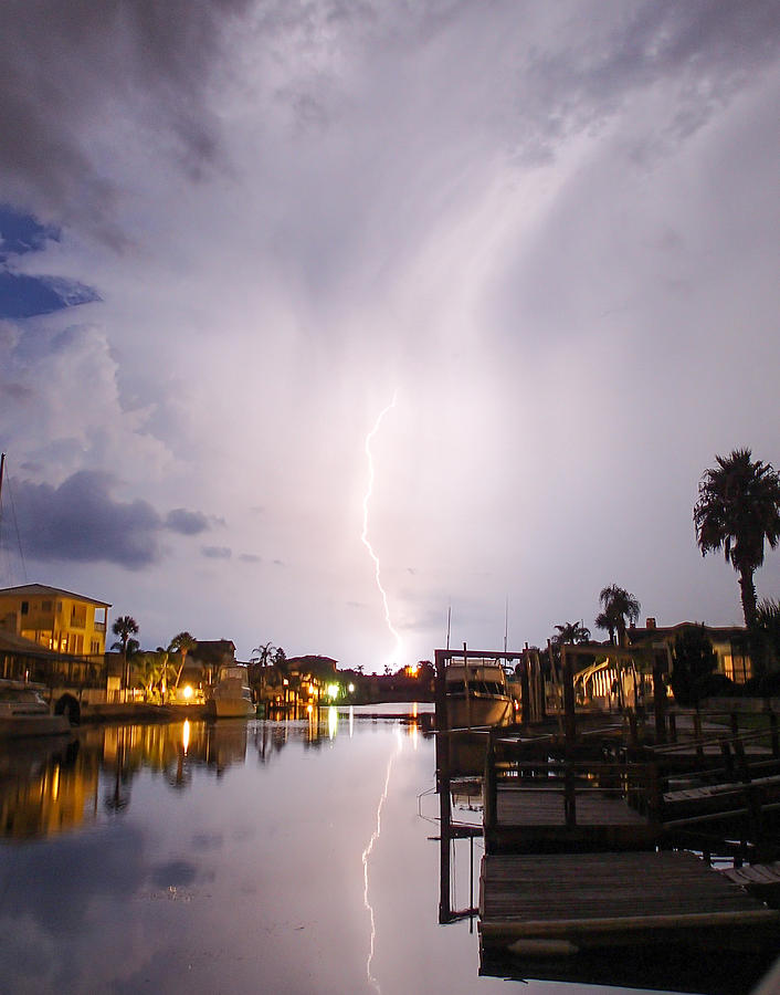 Lightning Reflection Photograph by Rachel Kobernick - Fine Art America