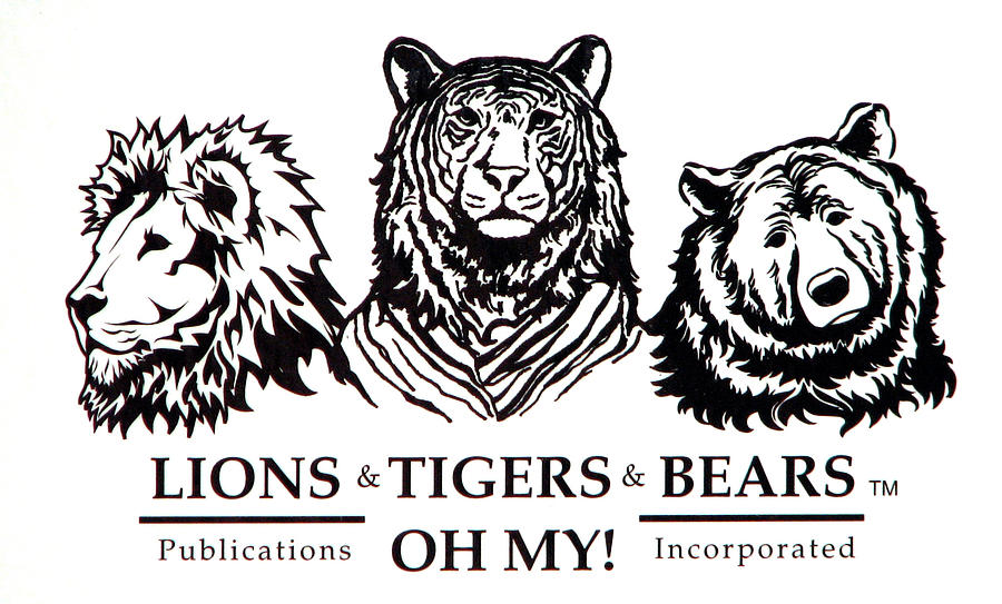 Lions and Tigers and Bears Oh My Digital Art by Lonnie Tapia - Fine Art ...