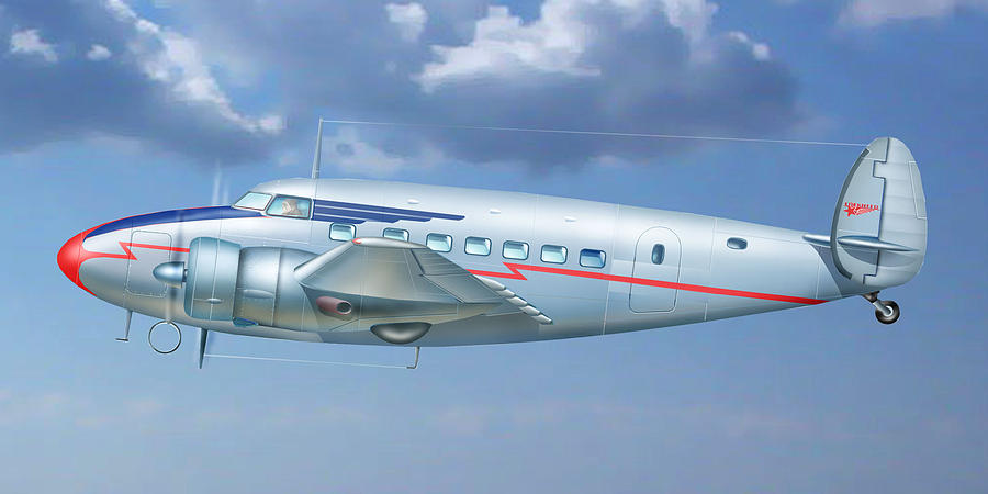 Lockheed L-14 Digital Art by Alex Arkhipau - Fine Art America