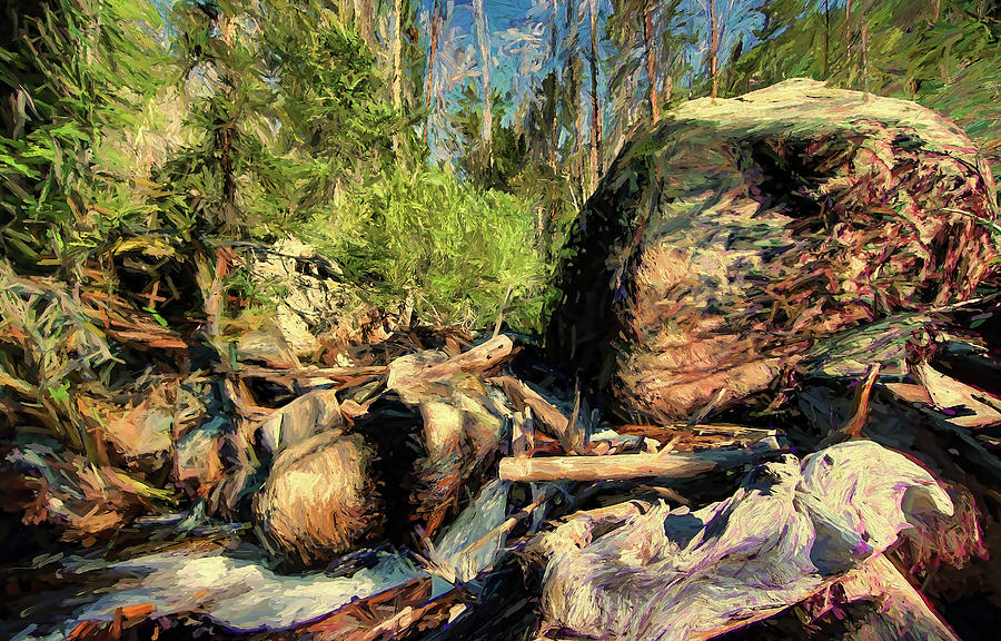 Log Jam Mixed Media by Todd Yoder - Fine Art America