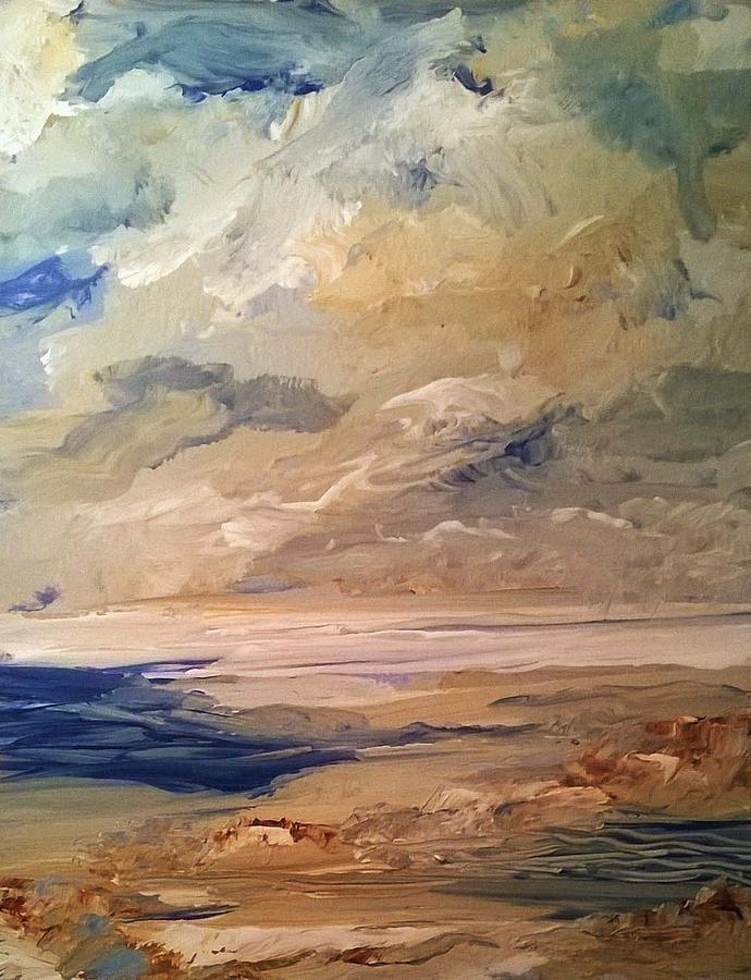 Low Tide Painting by PJ McNally - Pixels