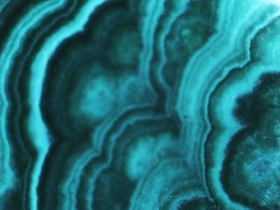 Malachite in Blue Photograph by Michael Hackney | Fine Art America