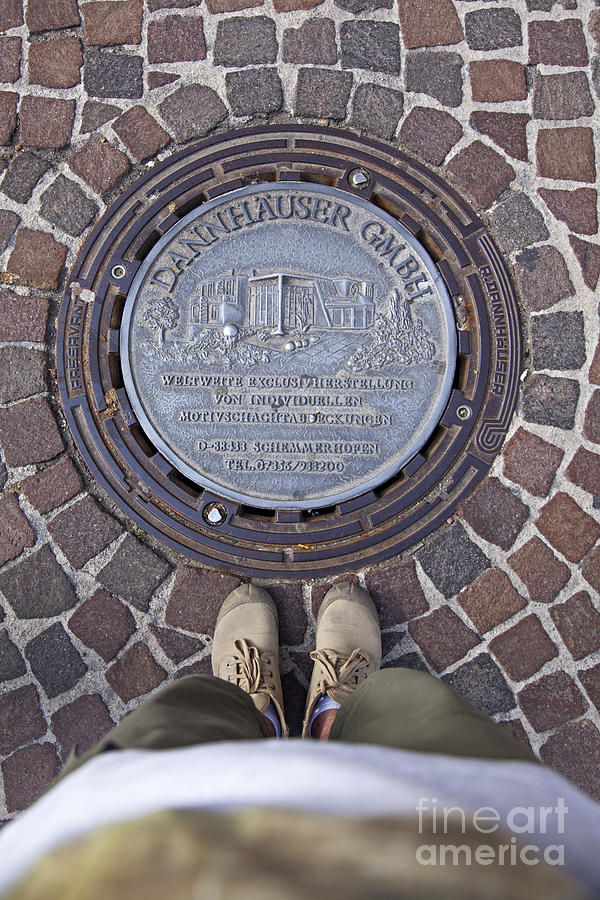 Man standing in front of a manhole Photograph by Florea Marius Catalin ... Man standing in front of a manhole Photograph by Florea Marius Catalin ...