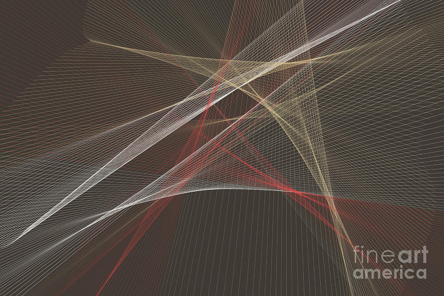 Mechanic Computer Graphic Line Pattern Digital Art by Frank Ramspott ...