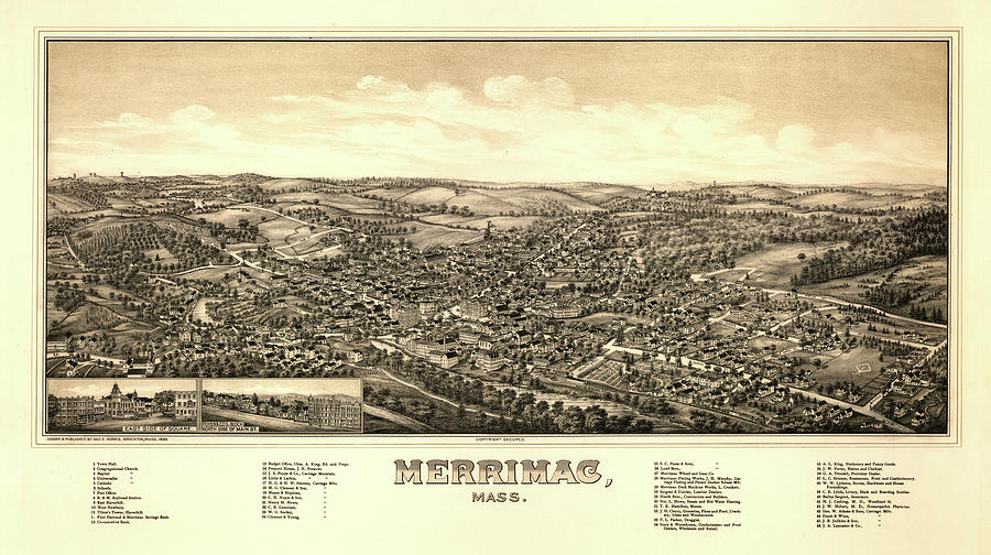 Merrimac Mass Digital Art By George Norris Fine Art America