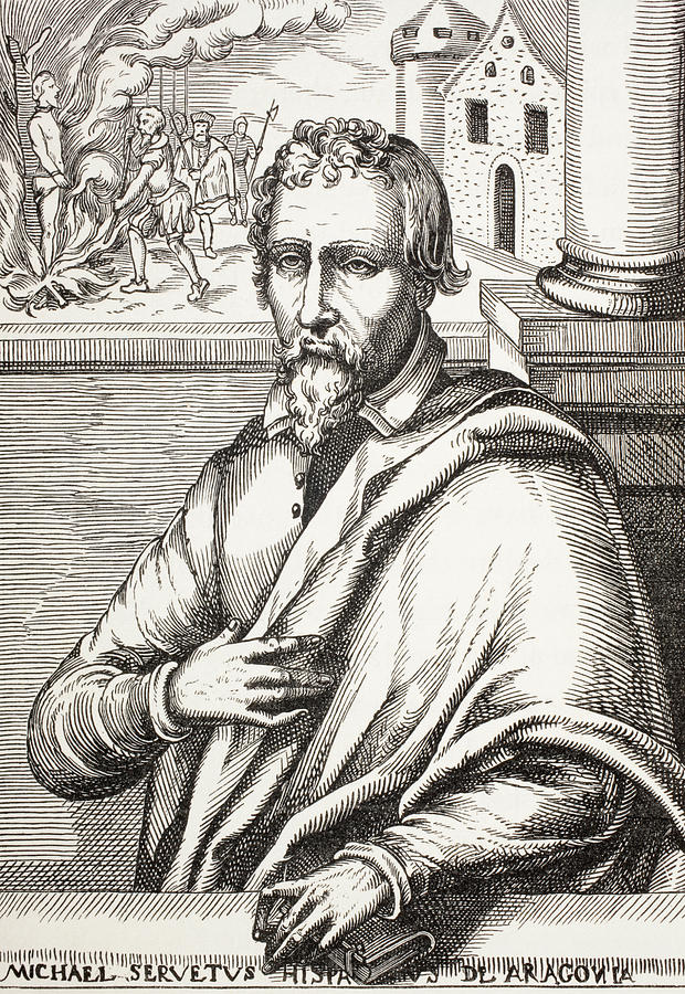 Michael Servetus, Also Known As Miguel Drawing by Vintage Design Pics ...