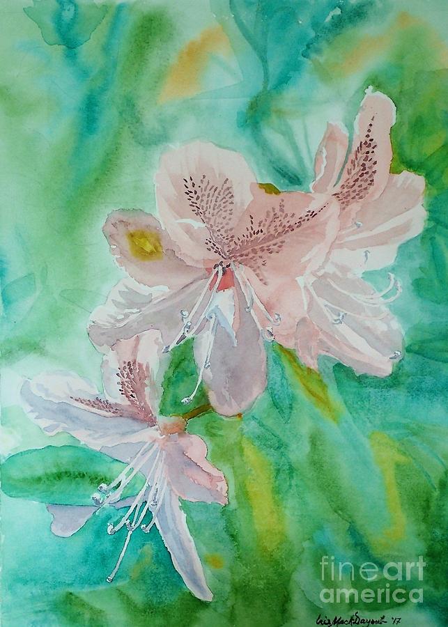 Michael's Azaleas Painting by Iris Dayoub - Fine Art America
