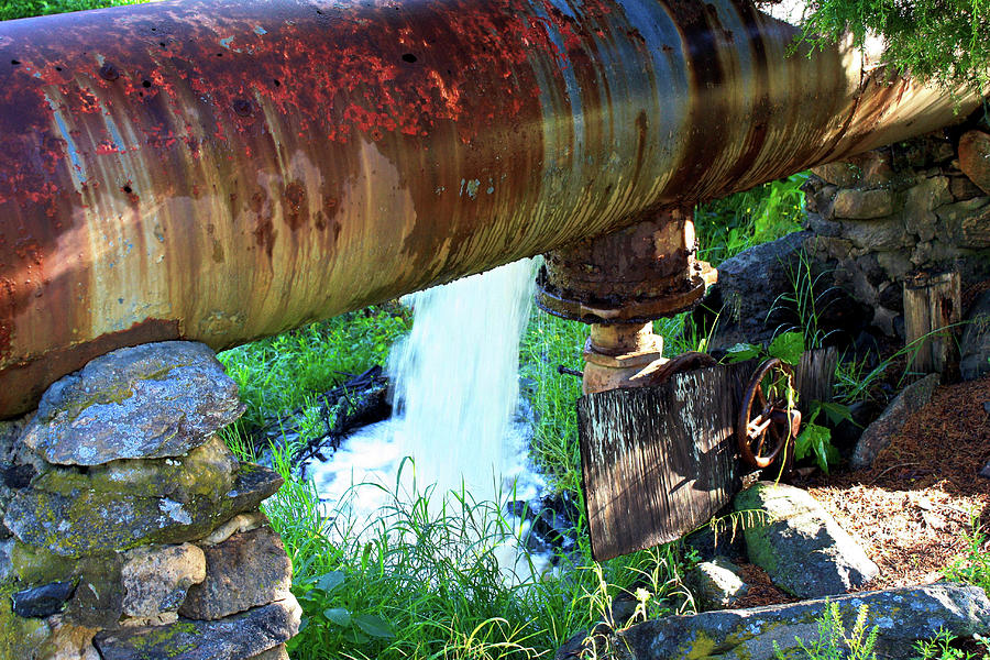 Mill Busted Pipe Photograph by Selena Lorraine - Fine Art America
