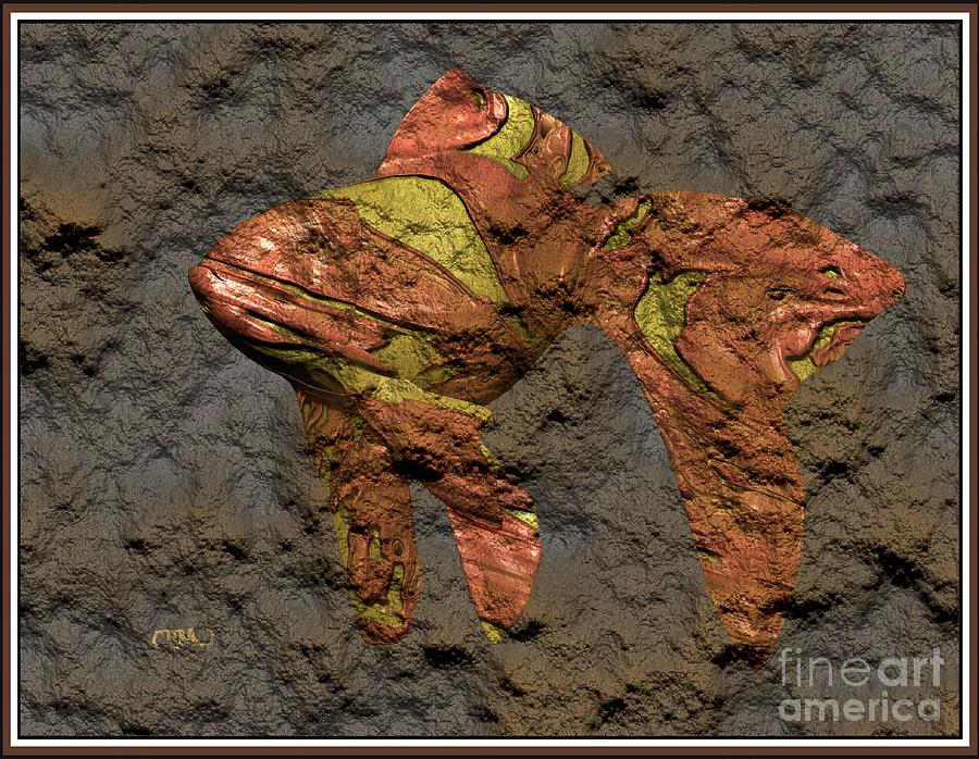 Modern figurine of Fish 101 Digital Art by Pemaro | Fine Art America