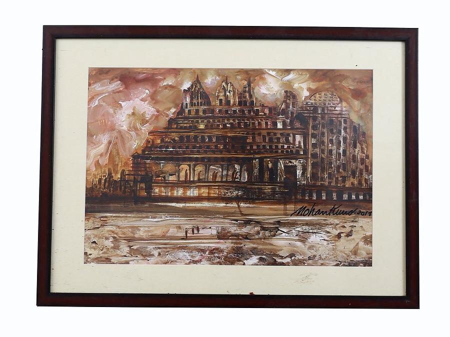 Monuments at Utaranchal Painting by Paris Mohan Kumar | Pixels