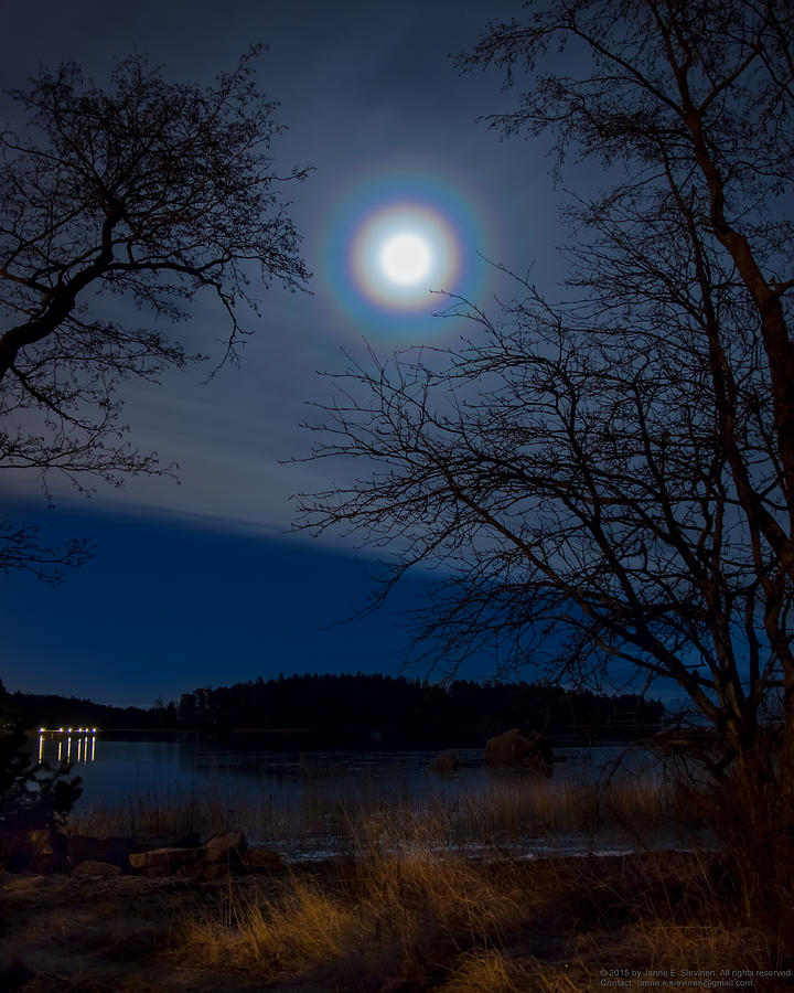 Moon corona Photograph by Janne E Sievinen - Fine Art America