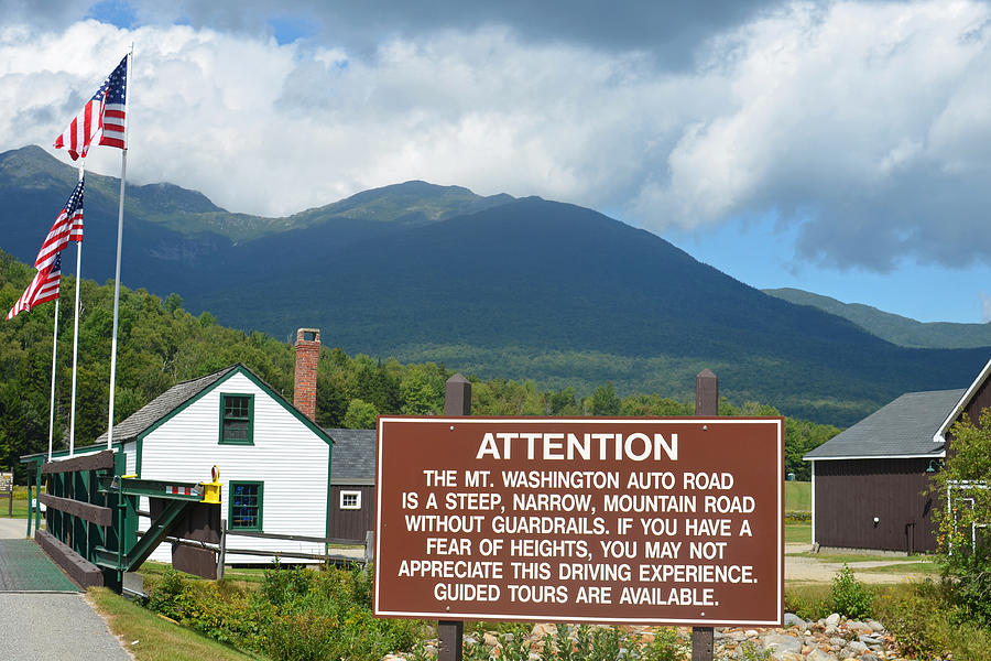 Mount Washington Nh Warning Sign Photograph By Toby Mcguire Fine Art