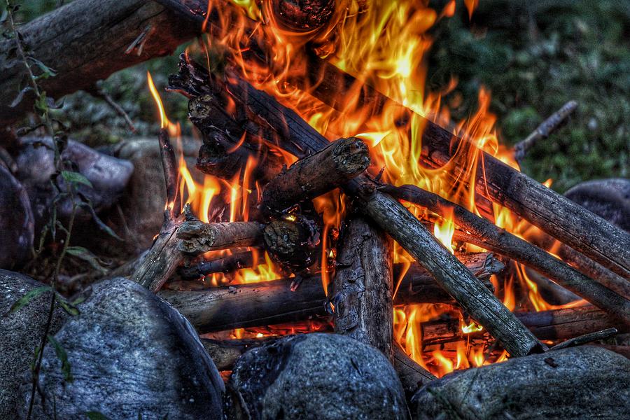 Muskoka campfire Photograph by Lliem Seven - Fine Art America