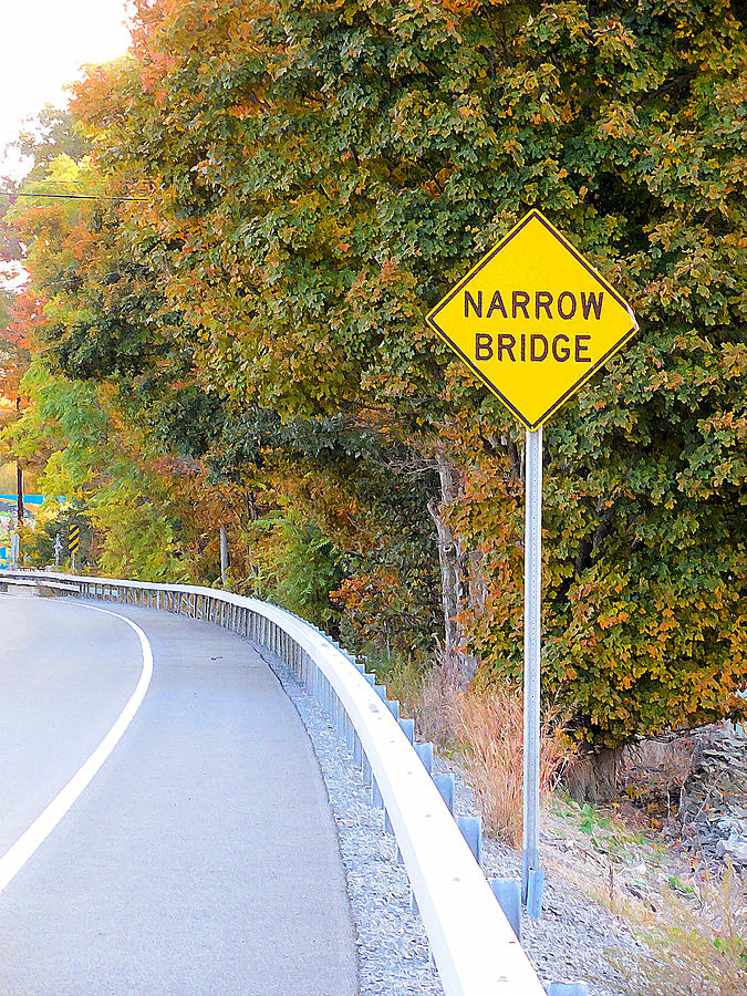 Narrow bridge 5 Painting by Jeelan Clark - Pixels