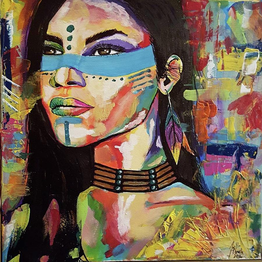 Native Strength Painting by Joella Daniela - Fine Art America
