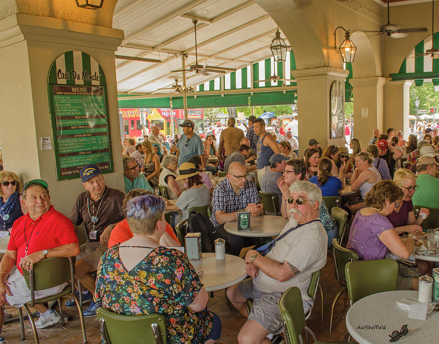 New Orleans - Cafe du Monde Photograph by Allen Sheffield | Fine Art ...
