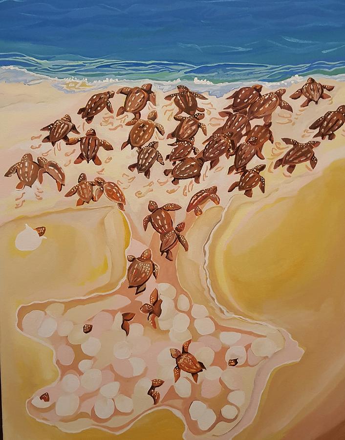 Night nesting Painting by Stuart Rames - Fine Art America