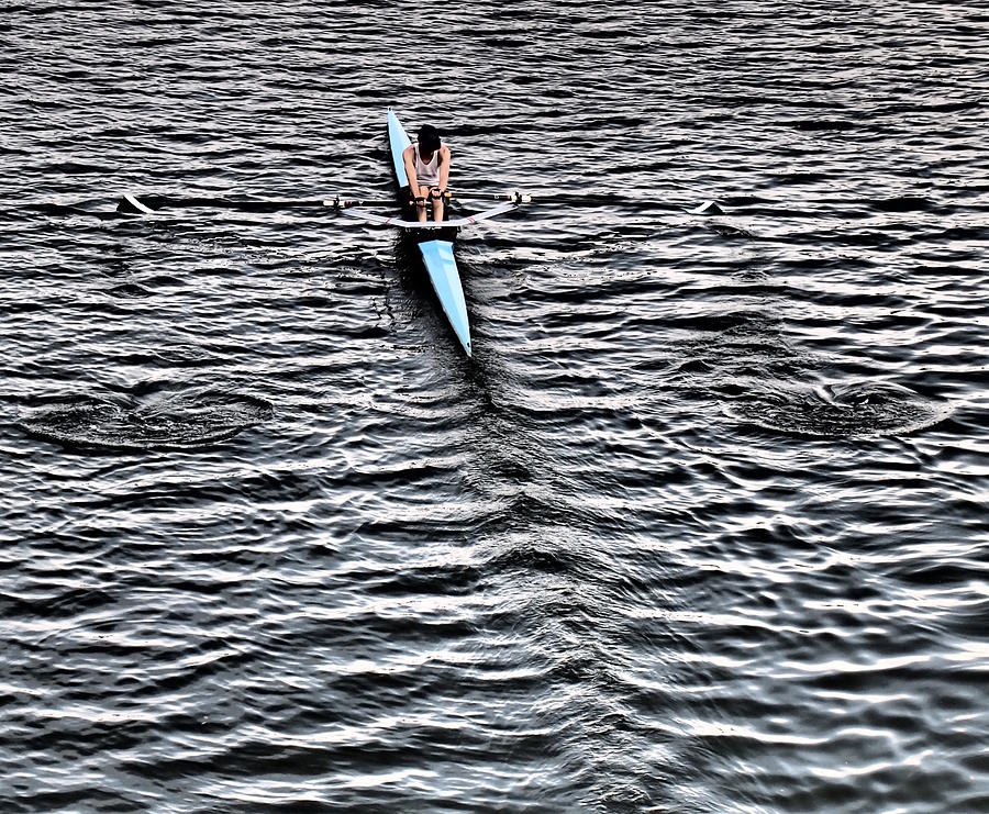 Skulling Photograph by Jeff | Fine Art America