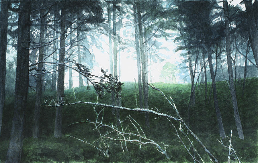 Ocean Fog Painting by Perry Woodfin - Fine Art America