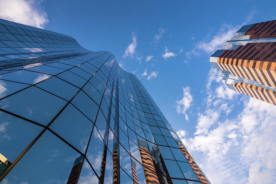 Office buildings and sky Photograph by Bradley Hebdon - Fine Art America