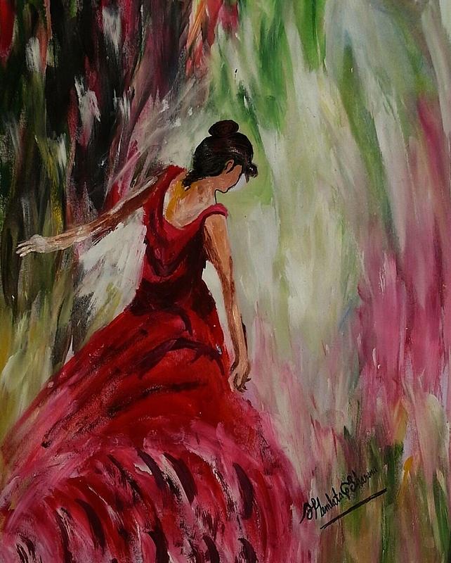 Oil Painting Painting by Hemlata Sharma - Fine Art America