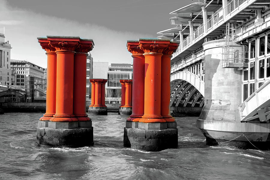 Old and New Blackfriars Railway Photograph by Greg Fortier - Pixels