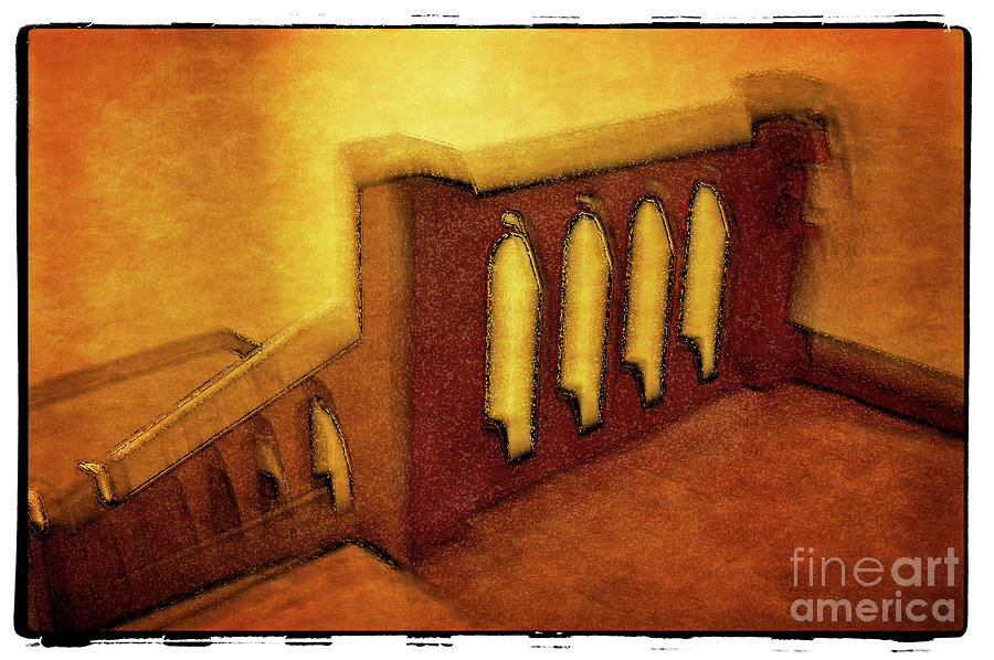 Old Baptist Railing Watercolor 2013 Photograph By Michael Ziegler