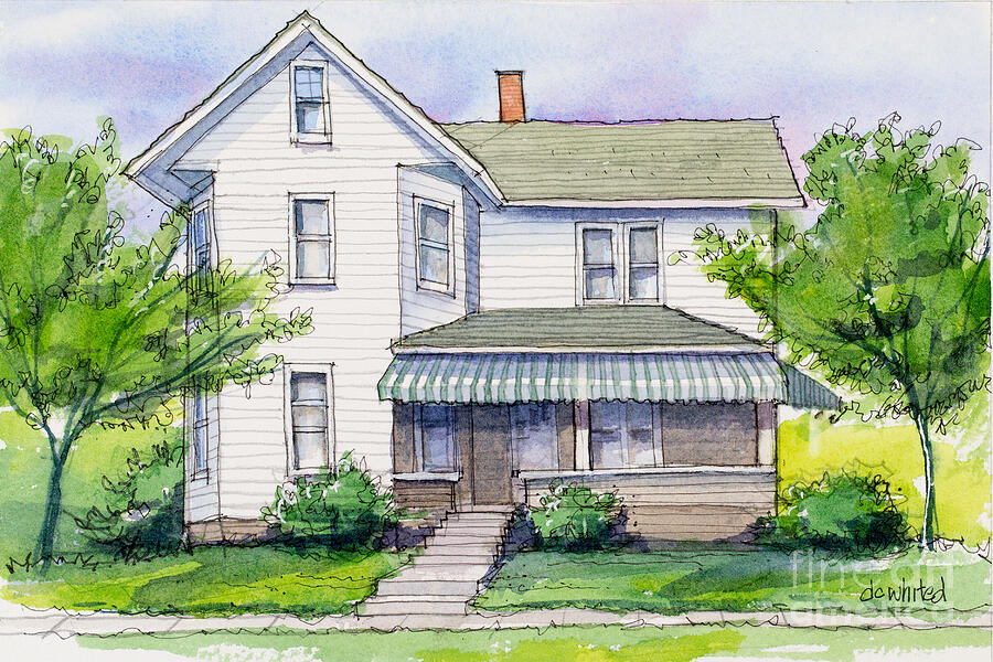 Old Homestead Painting by Dave Whited - Fine Art America