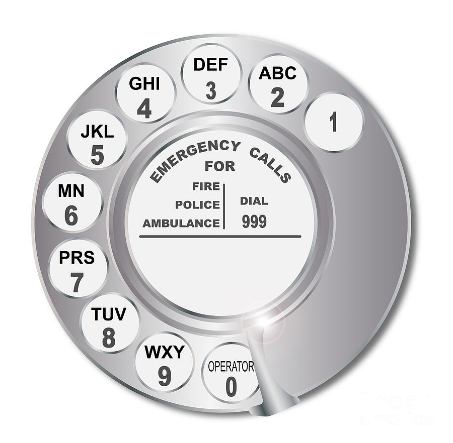 Old Style Letter Number Dial Digital Art by Bigalbaloo Stock