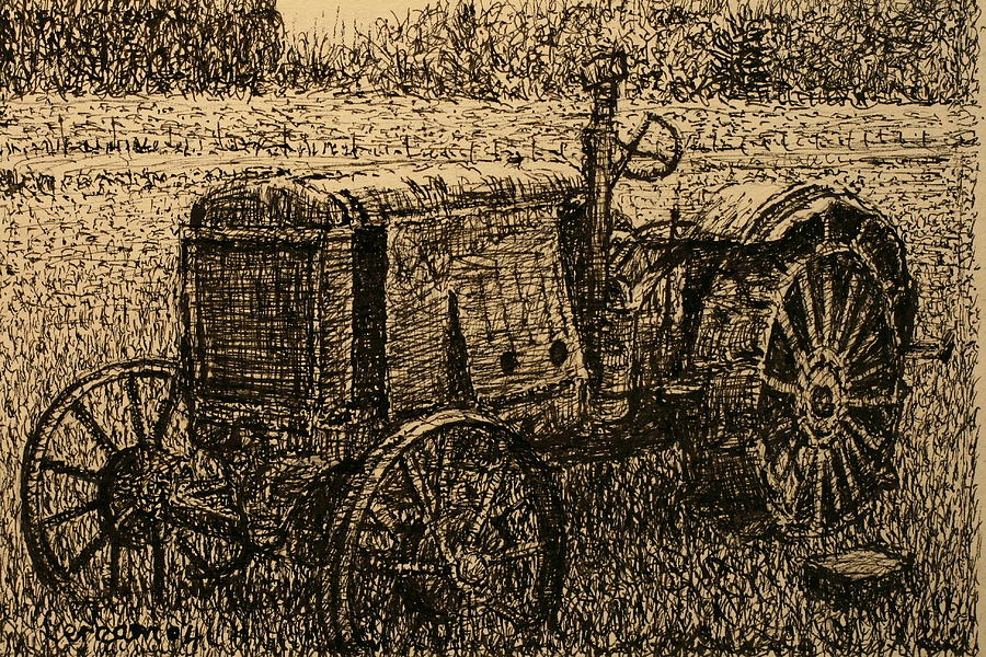 Old Timer Drawing by Terry Perham - Fine Art America