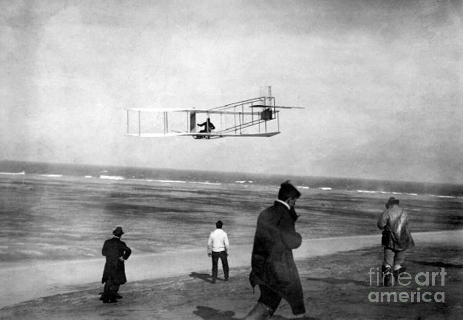 Orville Wright Flying Wright Glider Photograph by Science Source - Pixels