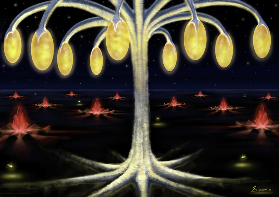 Palm of Light Painting by Cliff Lambert - Fine Art America