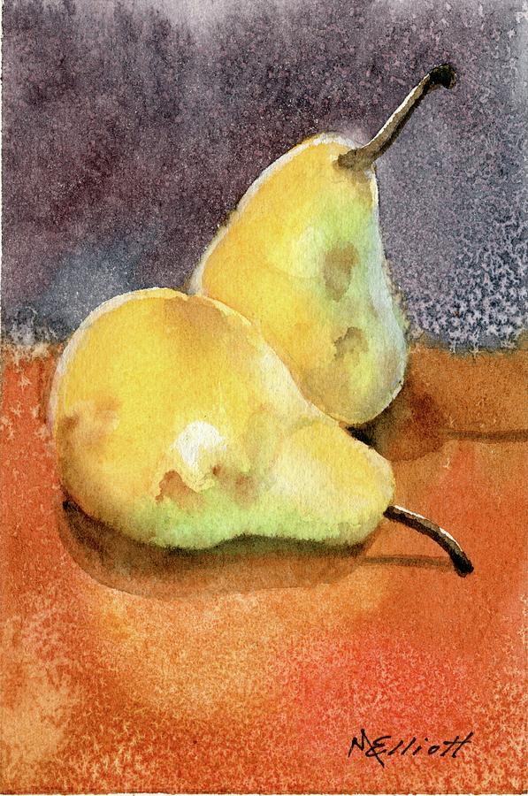 Pare, Pear or Pair? Painting by Marsha Elliott - Fine Art America