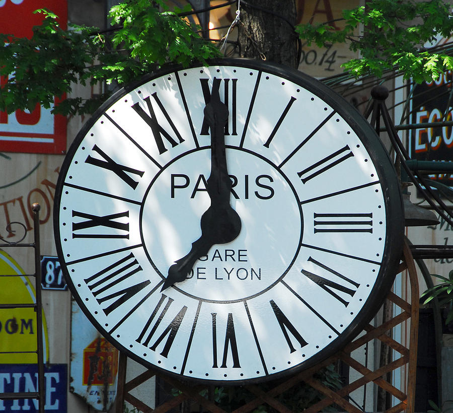 Paris Clock Photograph by Dan Albright - Pixels